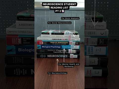 📚READING LIST FOR NEUROSCIENCE STUDENTS PT2📚#neuroscience #neuroscientist #students #readinglist