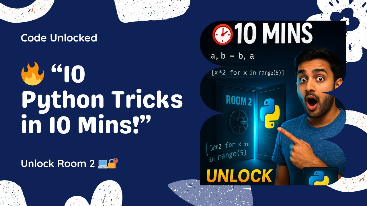 10 Python Tricks Every Beginner Should Know in 10 Minutes | Escape Room Coding – Room 2