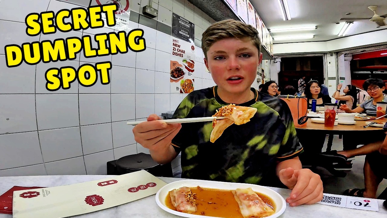 Singapore’s Hidden Dumpling Spot 🇸🇬 Locals Told Us to Eat Here