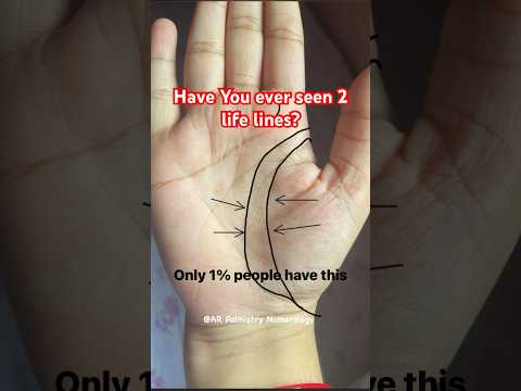 Palmistry | Only 1% people have this 2 life lines | #palmistry #palmreading #love #marriage #money