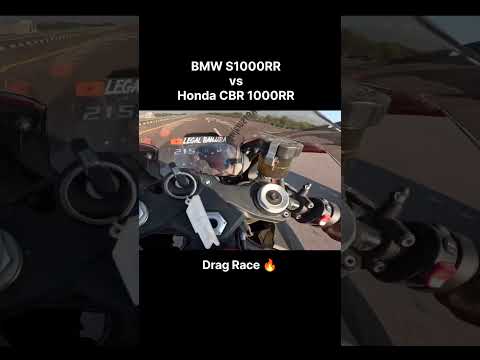 BMW S1000RR vs CBR 1000RR #superbike #dragracing #shorts #s1000rr #cbr1000rr