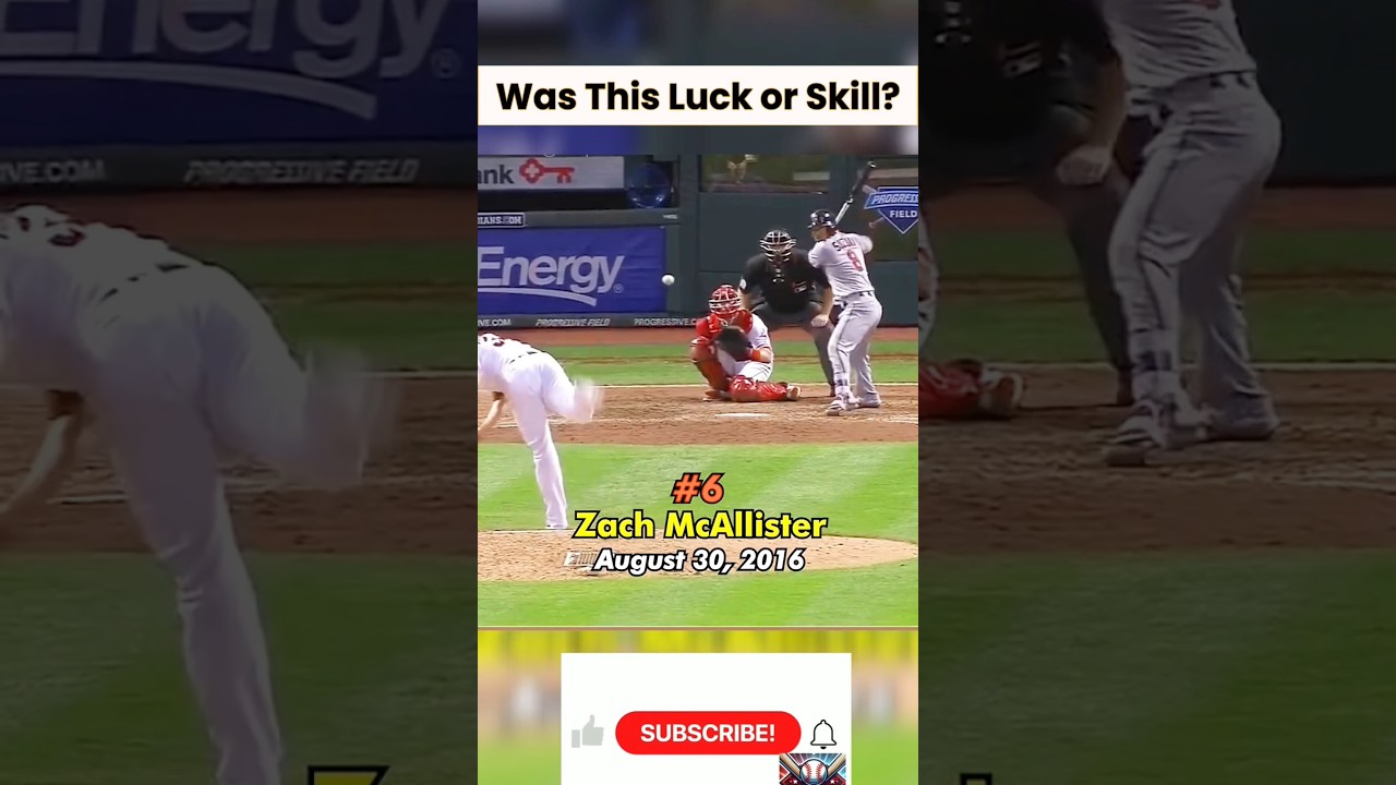 Was This Luck or Skill? 😱⚾!#mlb #viral #baseball #lucky