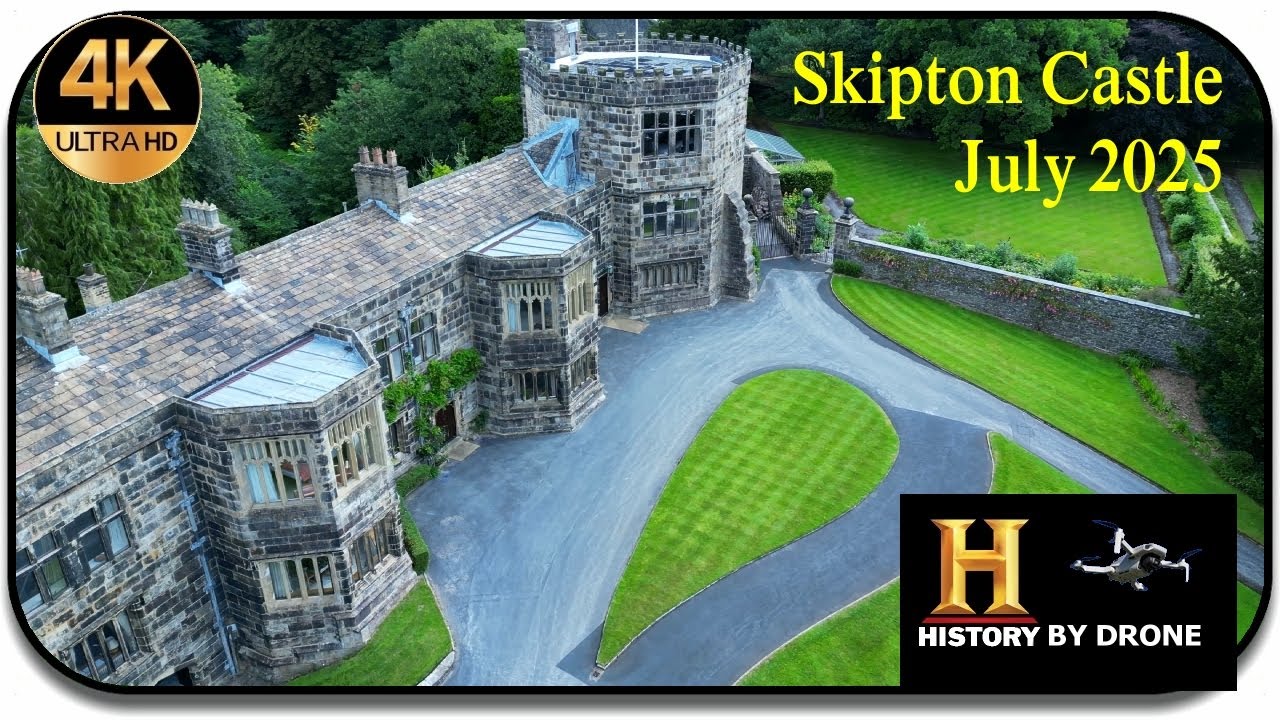 🕊☀ A Birds eye view of SKIPTON CASTLE JULY 2025 ☀🕊