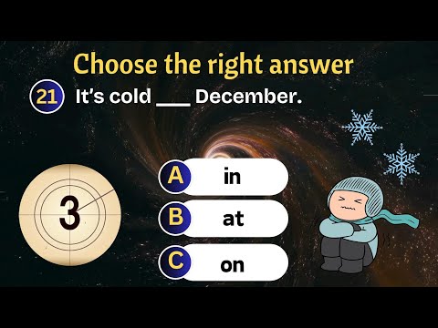 Grade 1 | English Quiz for Kids| 💡Prepositions of time (in, on, ,at) | Educational Video