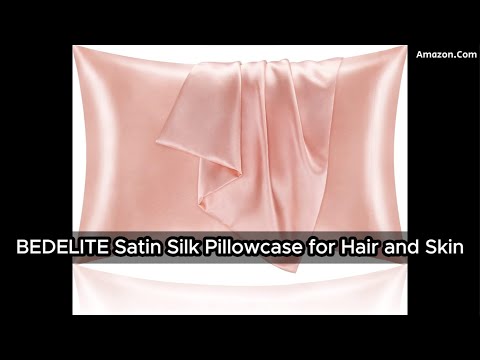 BEDELITE Satin Silk Pillowcase for Hair and Skin Coral Pillow Cases Standard Size Set (20x26 Inches)