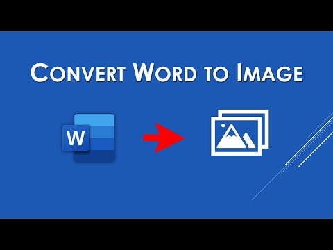 How to Convert Word Document to an Image (Save Word as Picture)