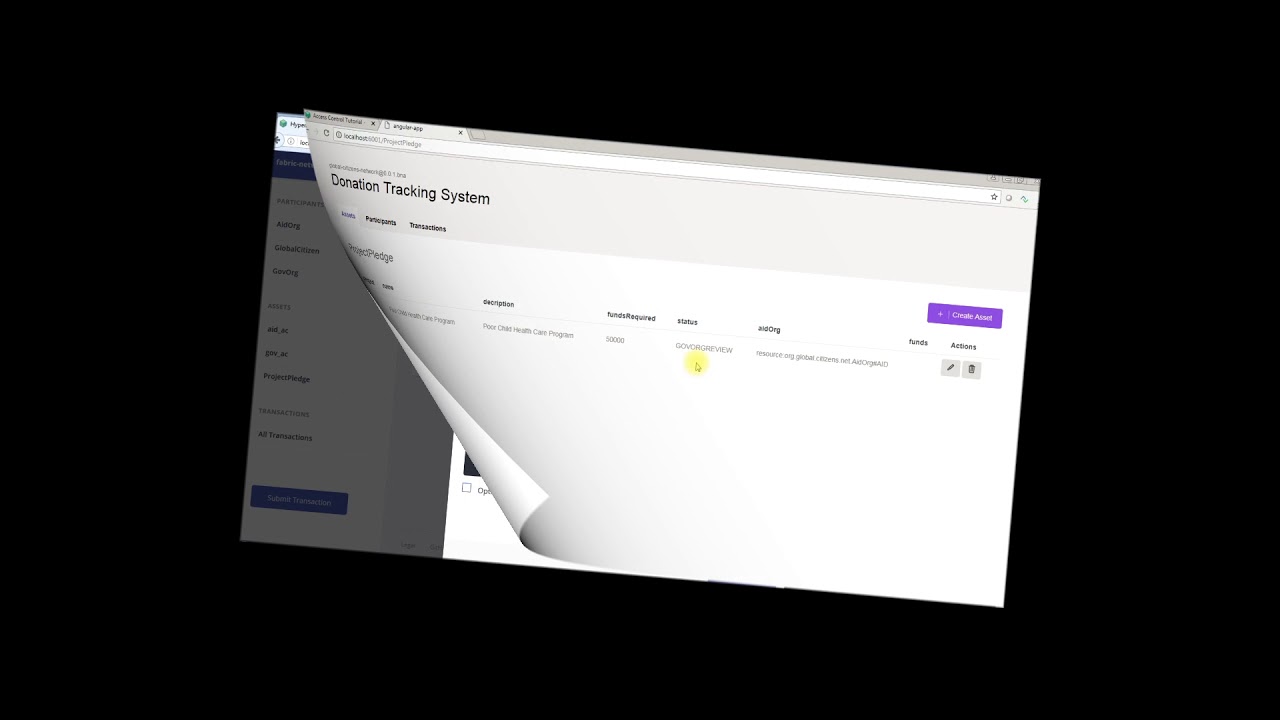 Donation Tracking Blockchain Application