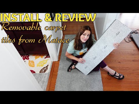 INSTALL & REVIEW OF DIY INSTALL CARPET TILES FROM MATACE!