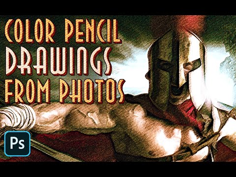 Photoshop: How to Create Retro-style, Color Pencil DRAWINGS from PHOTOS