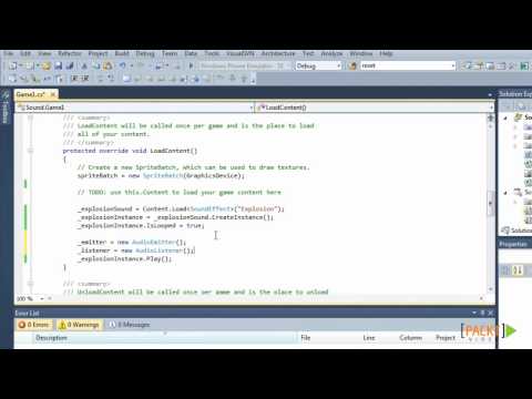 Learn XNA 3D Game Development By Example Tutorial Playing 3D Sound | packtpub com - Mind Luster
