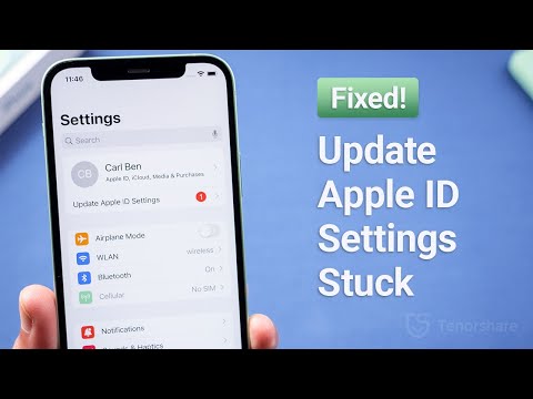 How to Fix Update Apple ID Settings Stuck on iPhone/iPad iOS 16/17