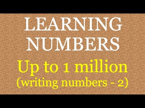 MATHS - Writing Numbers (up to 1 million) - 2
