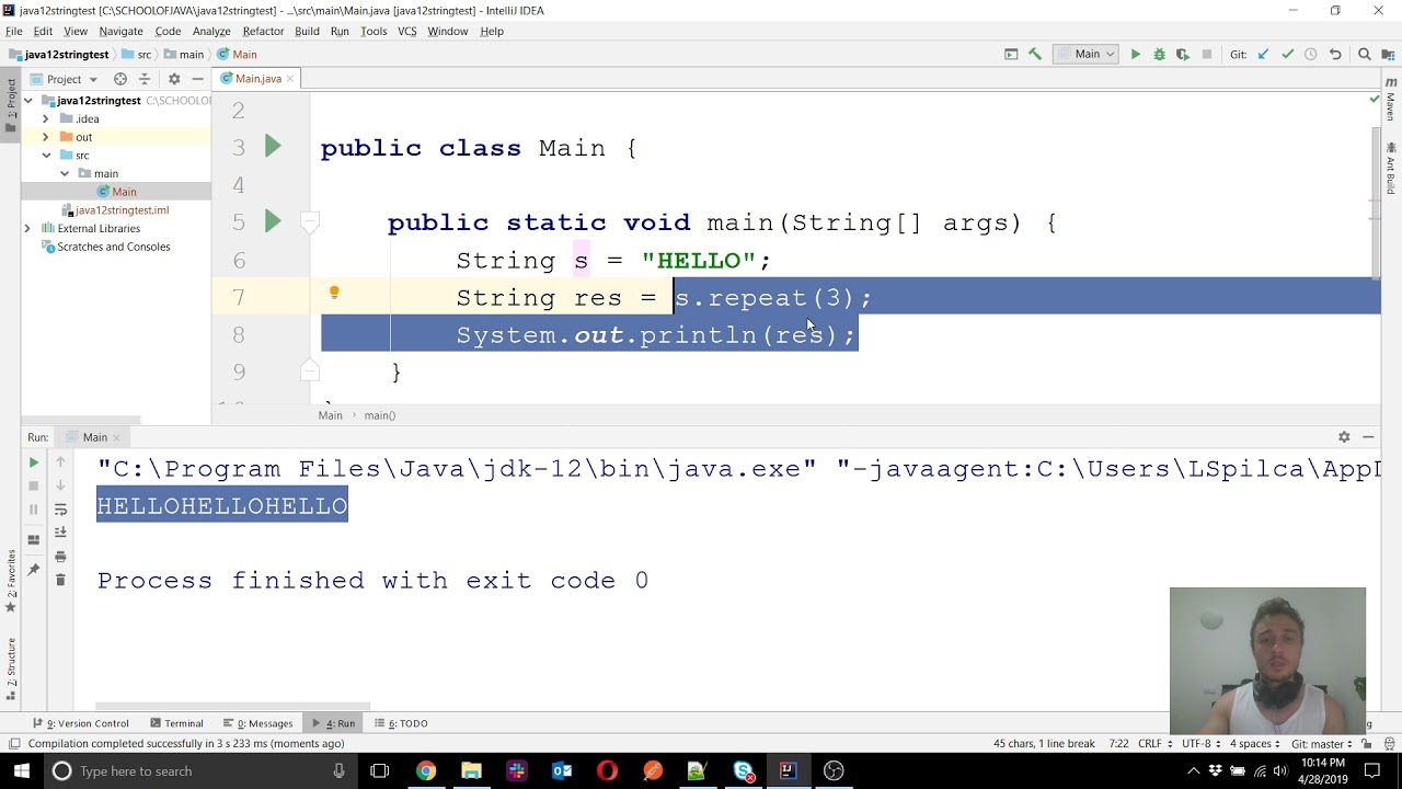 Changes in String class from Java 9 to Java 12