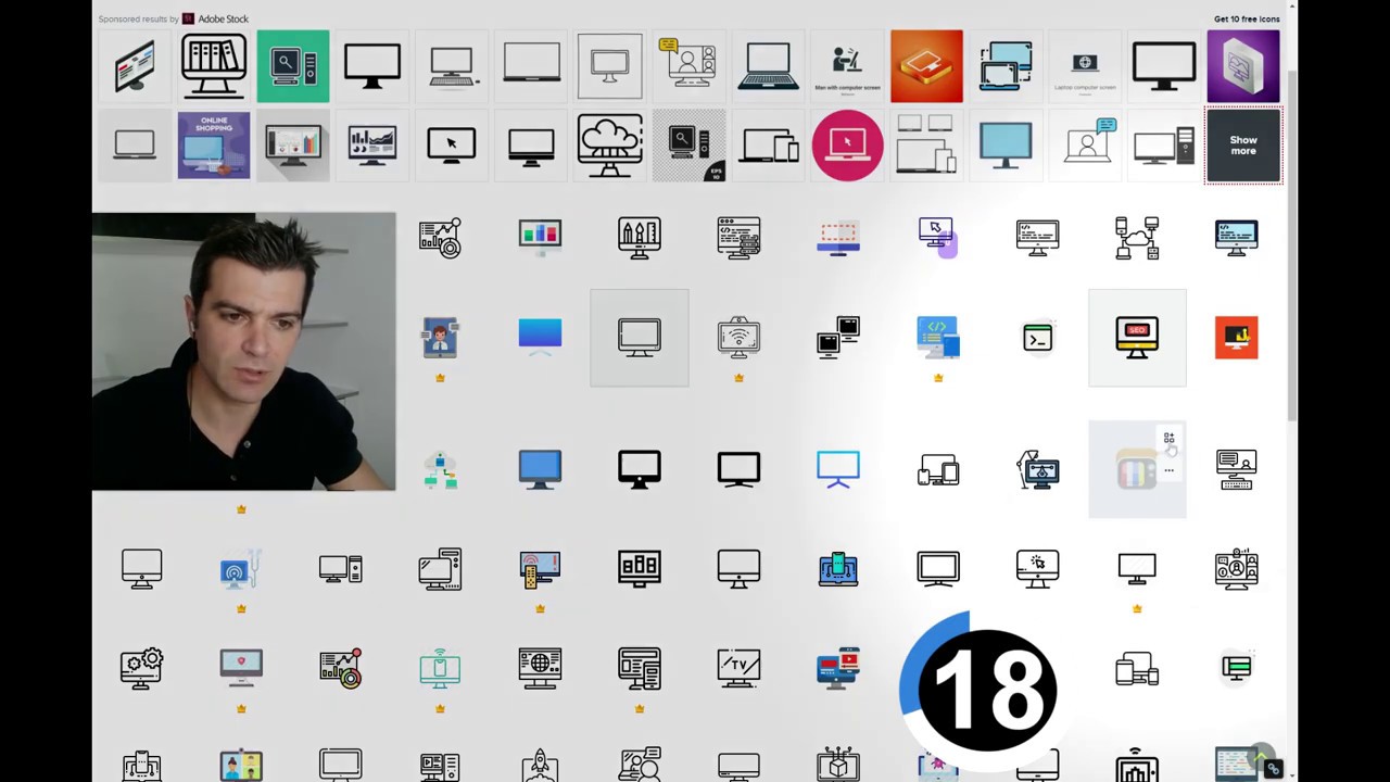 🔵 Como DESCARGAR Iconos GRATIS - Marketing en 1 MINUTO ⏱
