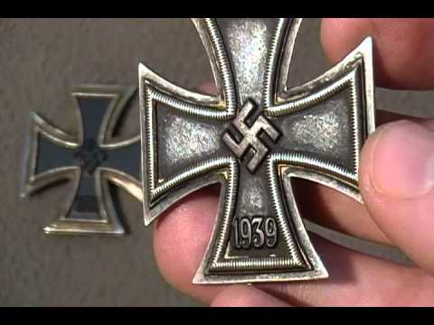 WW2 Iron Cross First Class Nazi German Military medal Original award Third Riech