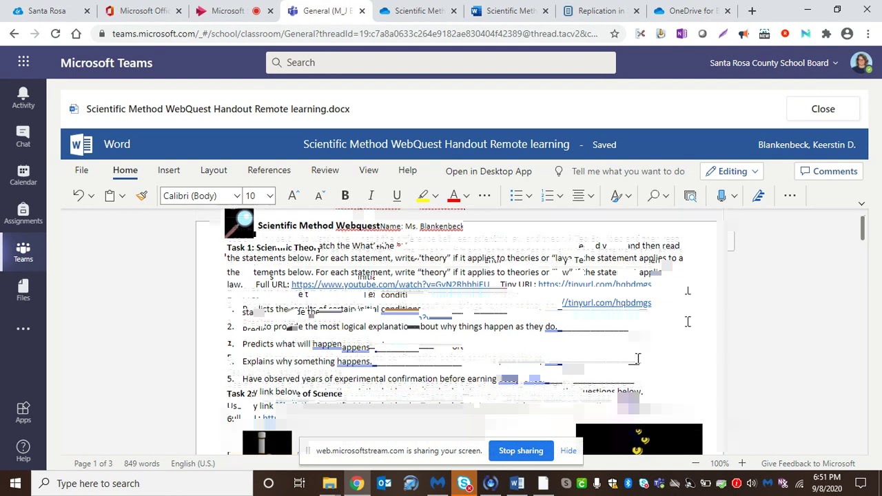 Scientific Method Webquest Tutorial Blankenbeck