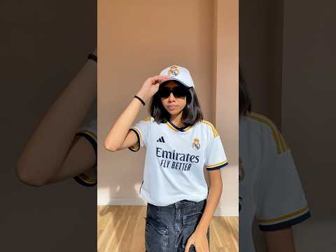 How to style a football jersey ā½ļøš¤ #football #bellingham #grwm #grwmoutfit #realmadrid