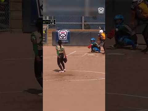 Erica Arnaiz was a cheat code 🔥#LLWS #softball #pitchinglessons #shorts