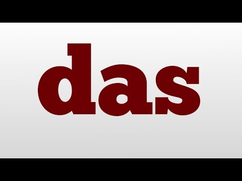 das meaning and pronunciation