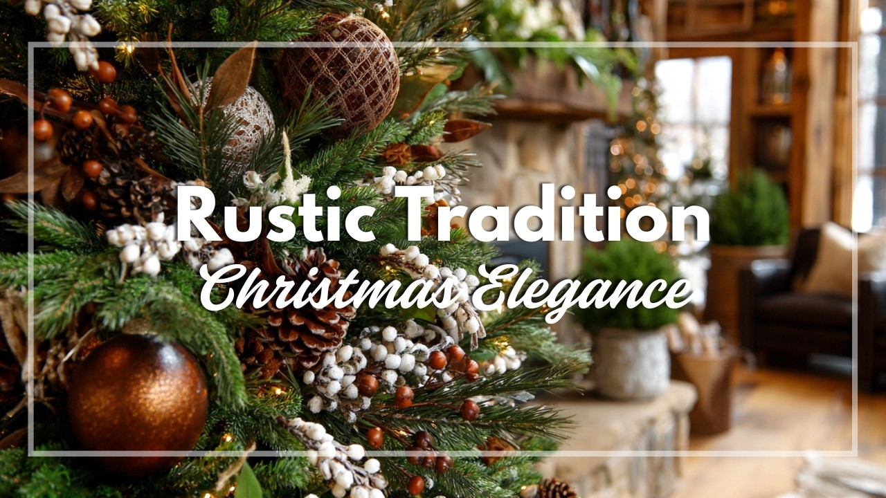 Rustic Tradition 🎄 Elegant Christmas Decor Ideas for a Warm and Classic Holiday Home
