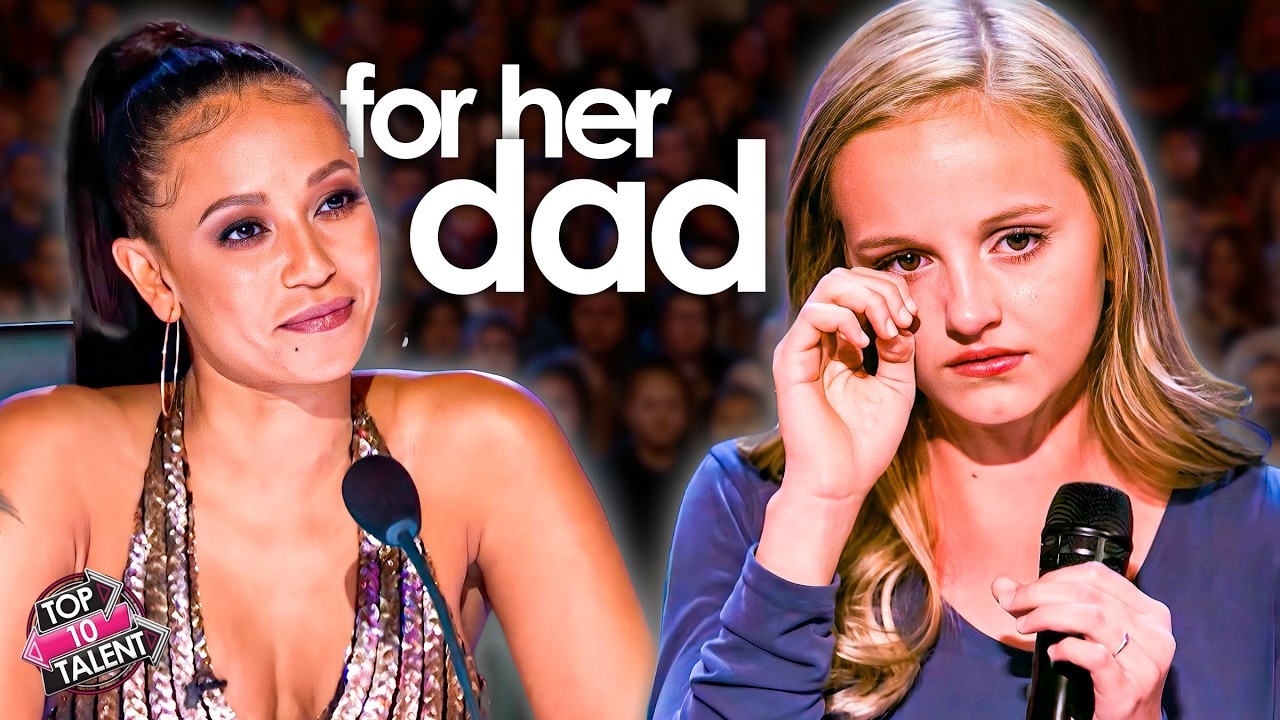 She Sang For Her Dad, Her Voice Trembled and Everyone Cried! 😭