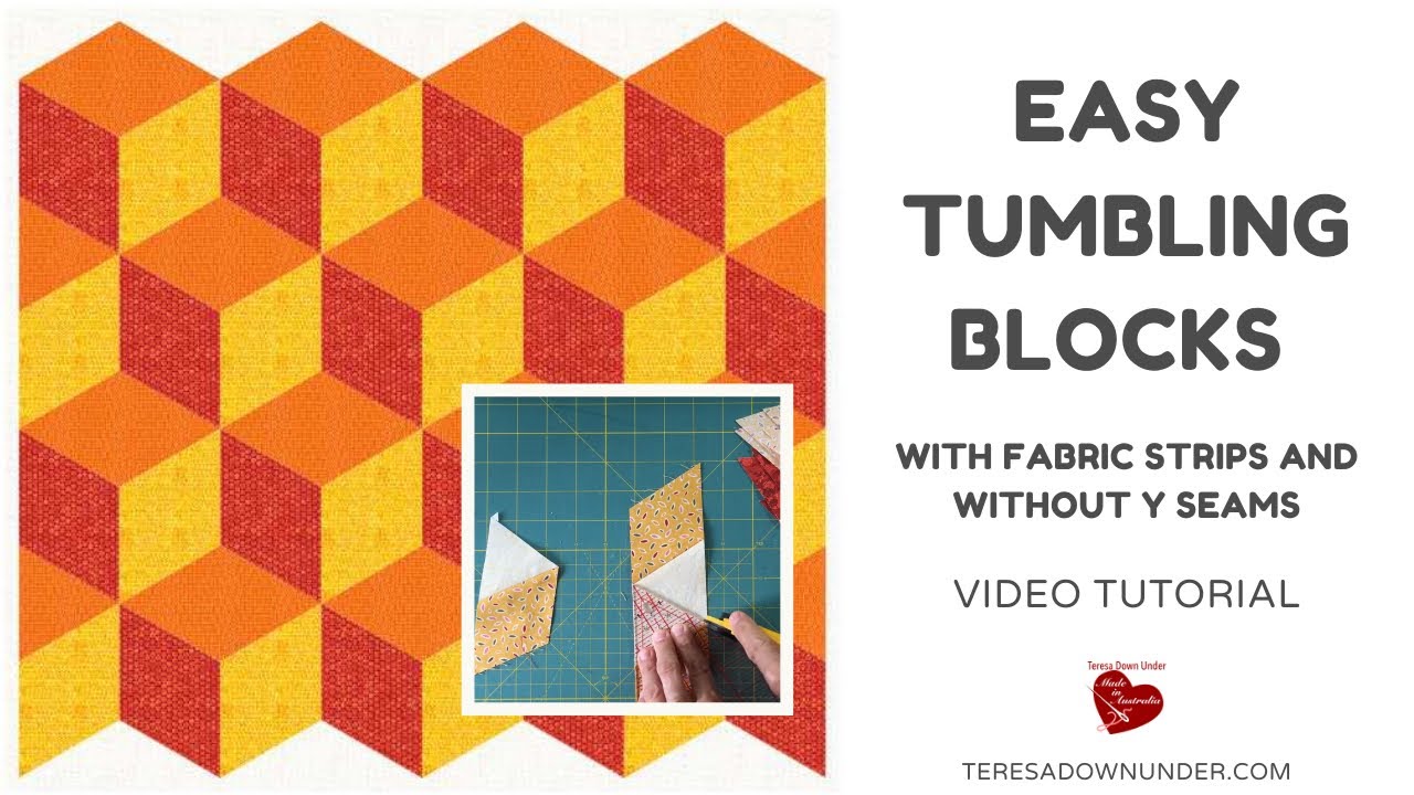 Video tutorial: quick and easy tumbling blocks without Y seams