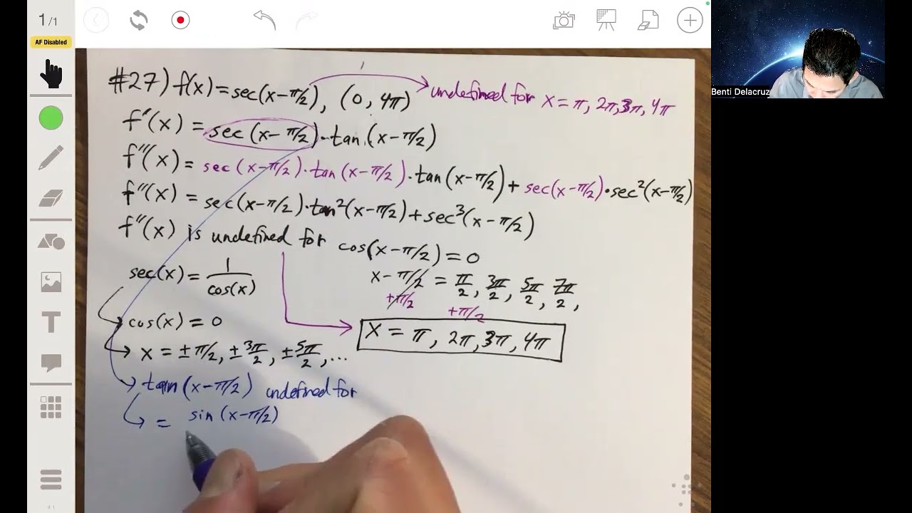 Finding Points of Inflection & Concavity for Trigonometric Functions | AP Calculus Section 3.4 #27
