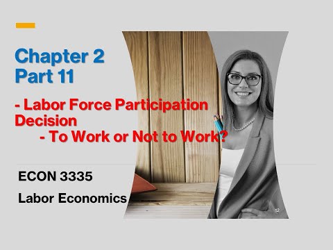 Labor Force Participation Decision - Reservation Wage -Chapter 2 Parts 11 & 12