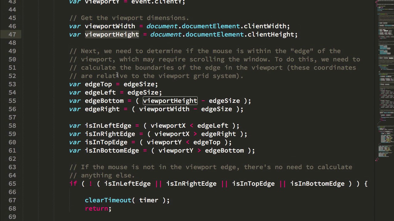 Automatically Scroll The Window When The User Approaches The Viewport Edge In JavaScript