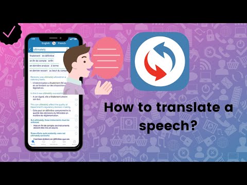 How to translate a speech on Reverso?