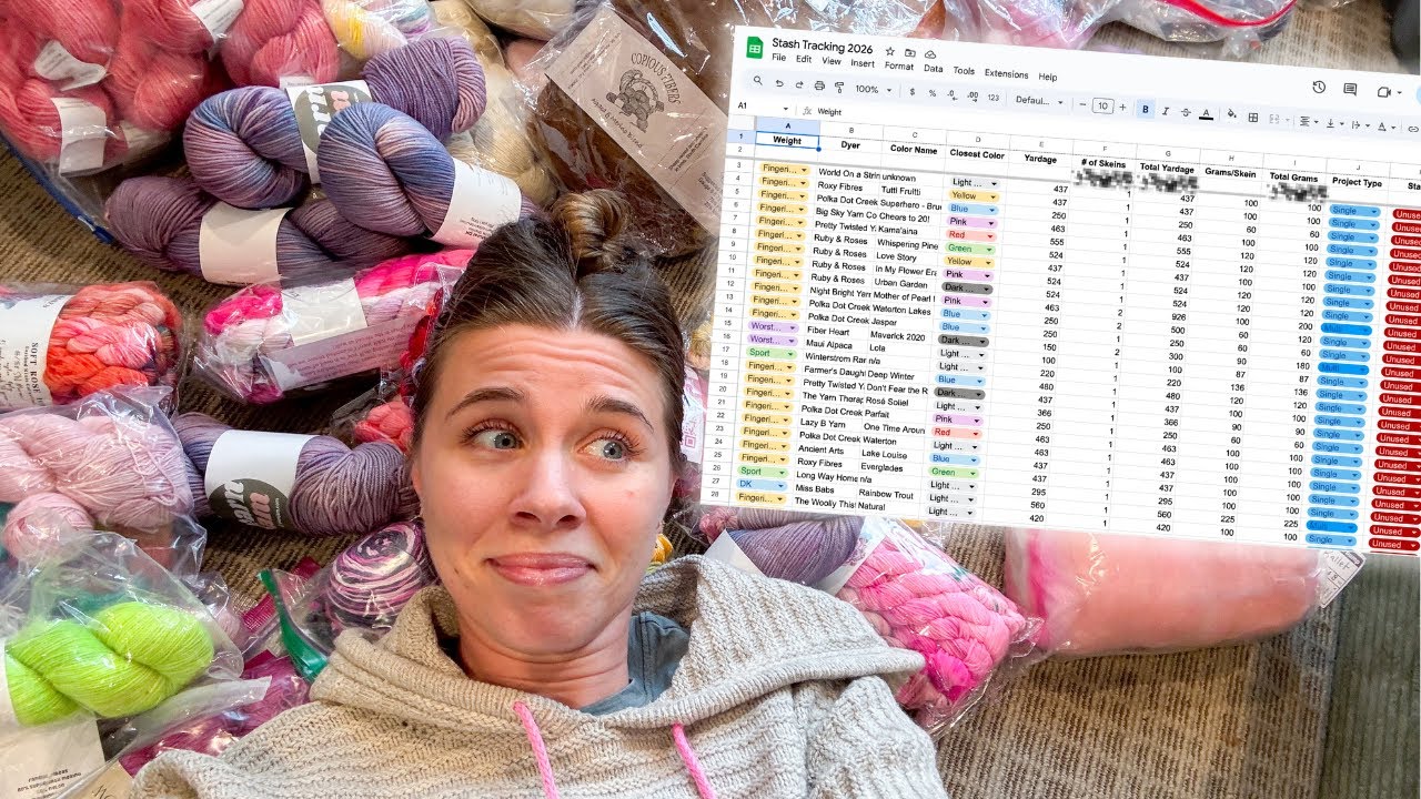 Taking Inventory of My Entire Yarn Stash