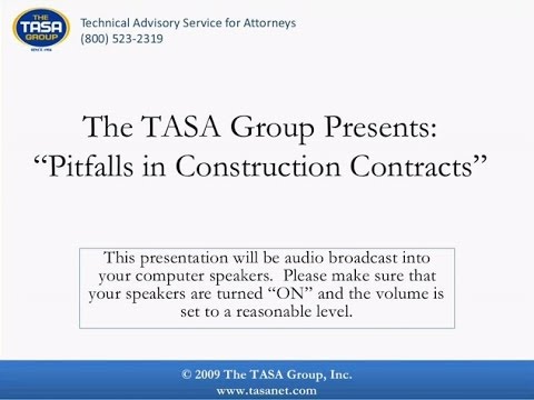 Pitfalls in Construction Contracts