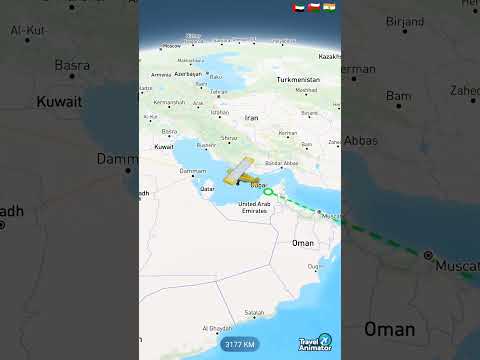 Chennai - Tamil Nadu - India to Bavaria, Germany| Travel map route animation via Dubai -UAE