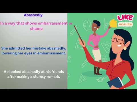 Abashed meaning with example