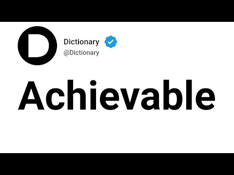 Achievable Meaning In English