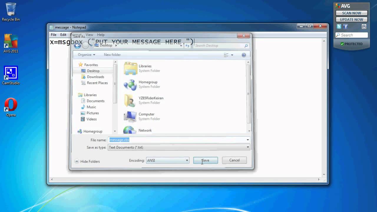 how to make a msgbox in notepad EASY!