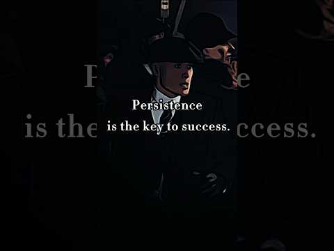 Persistence is the key to success.#quotes #motivation