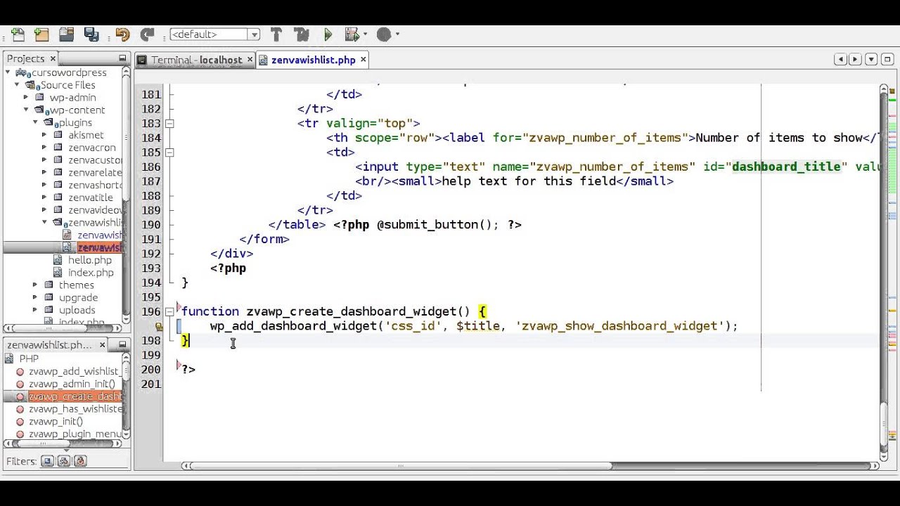 Wordpress Plugin - How to Create Dashboard Widgets part 1
