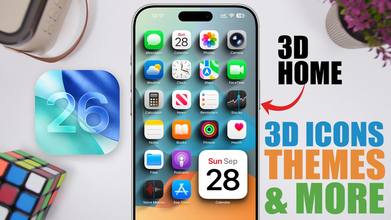 iOS 26 Home Screen Setup - 3D Icons, Secret Widgets, Themes & More !
