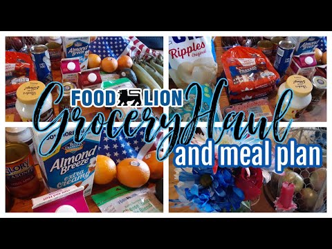 Grocery Haul and Meal Plan / Foodlion Haul / Southern Farm and Kitchen