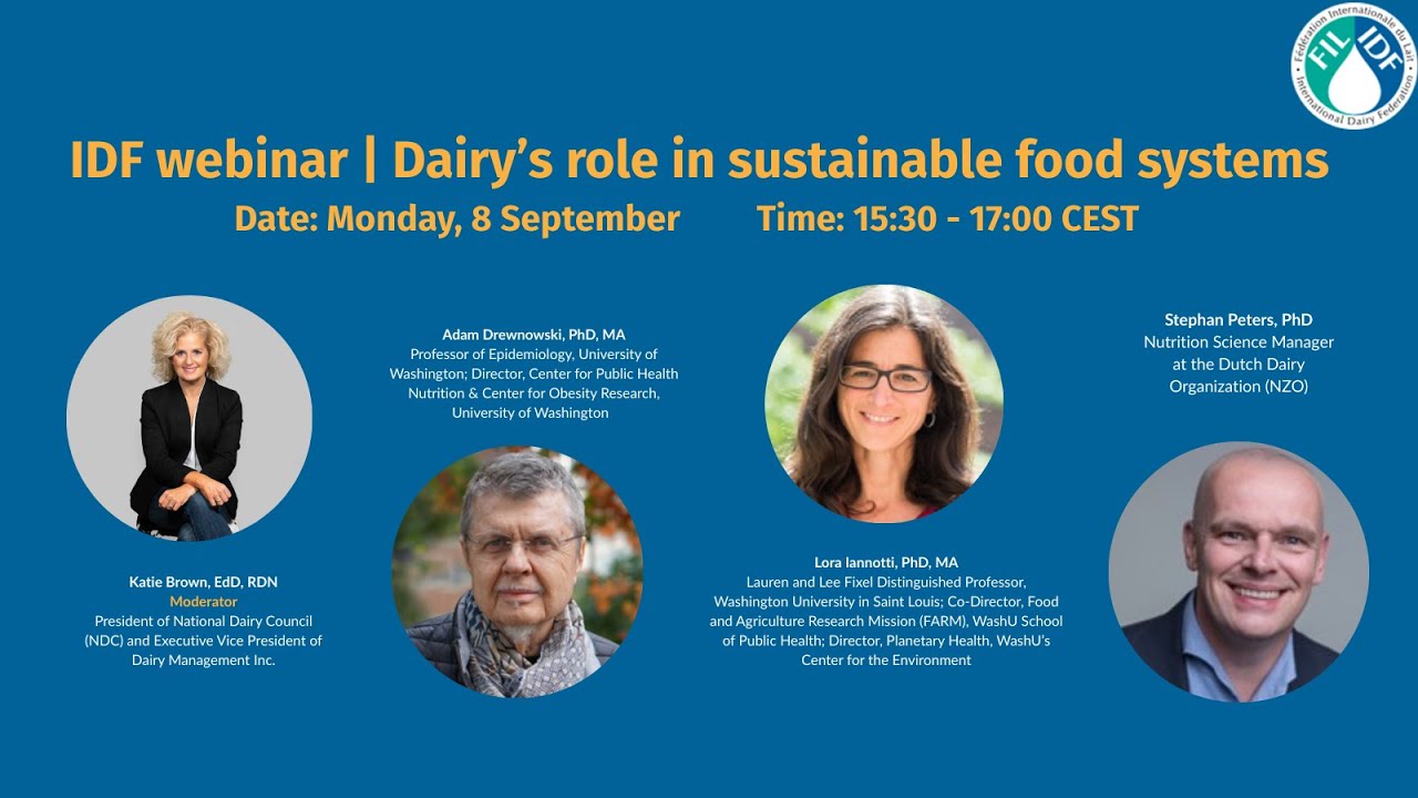 IDF Webinar | Dairy's role in sustainable food systems