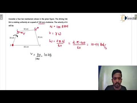 Practice Question on Angular Velocity Theorem 5 - Velocity and Acceleration Analysis - GATE ...