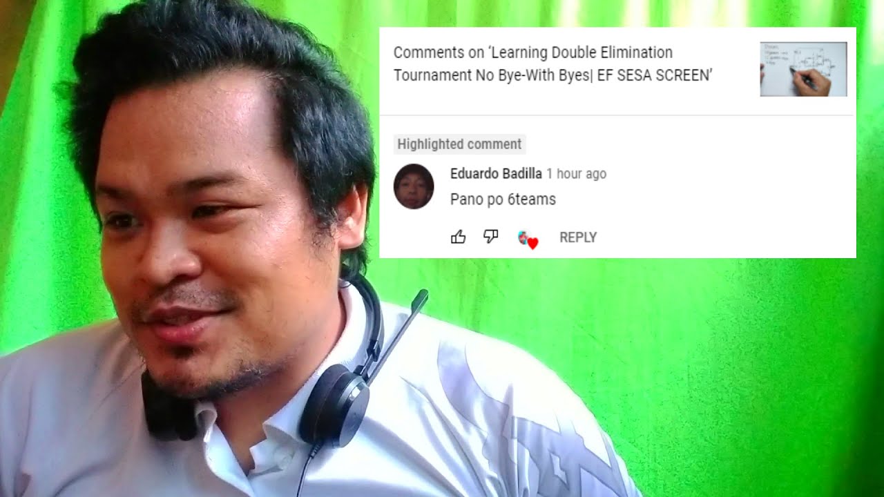 Bracket 6 teams using double elimination tournament in Tagalog  by EF SESA Screen