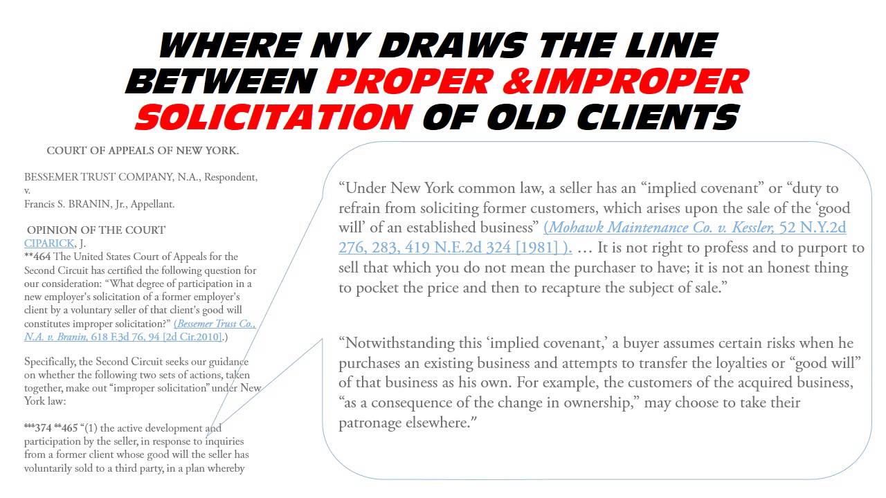Where NY Draws the Line Between Proper & Improper Solicitation | Law ...