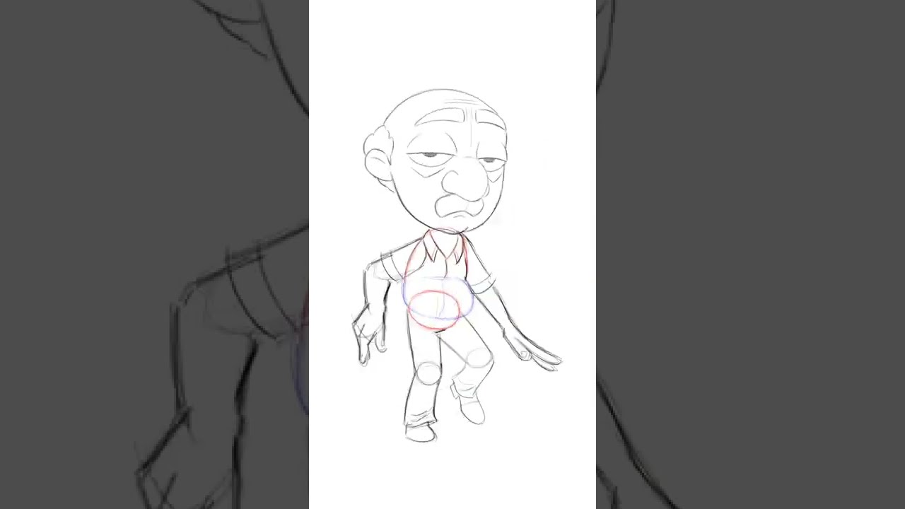 Animating a 2D Dance using a 3D model #animation #dance