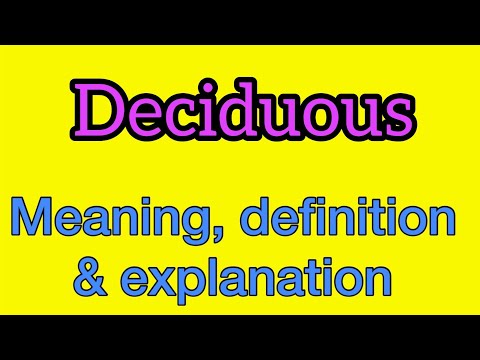 Deciduous meaning | what is deciduous | what does deciduous mean