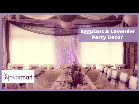 Eggplant & Lavender Party Decor | Shop The Look | eFavormart.com