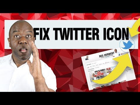 How To Fix The Twitter Icon on a YouTube Channel 2017