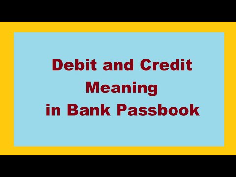 Debit And Credit Meaning In Bank Passbook In Bangla | Bank Passbook (Dr and Cr) In Bangali
