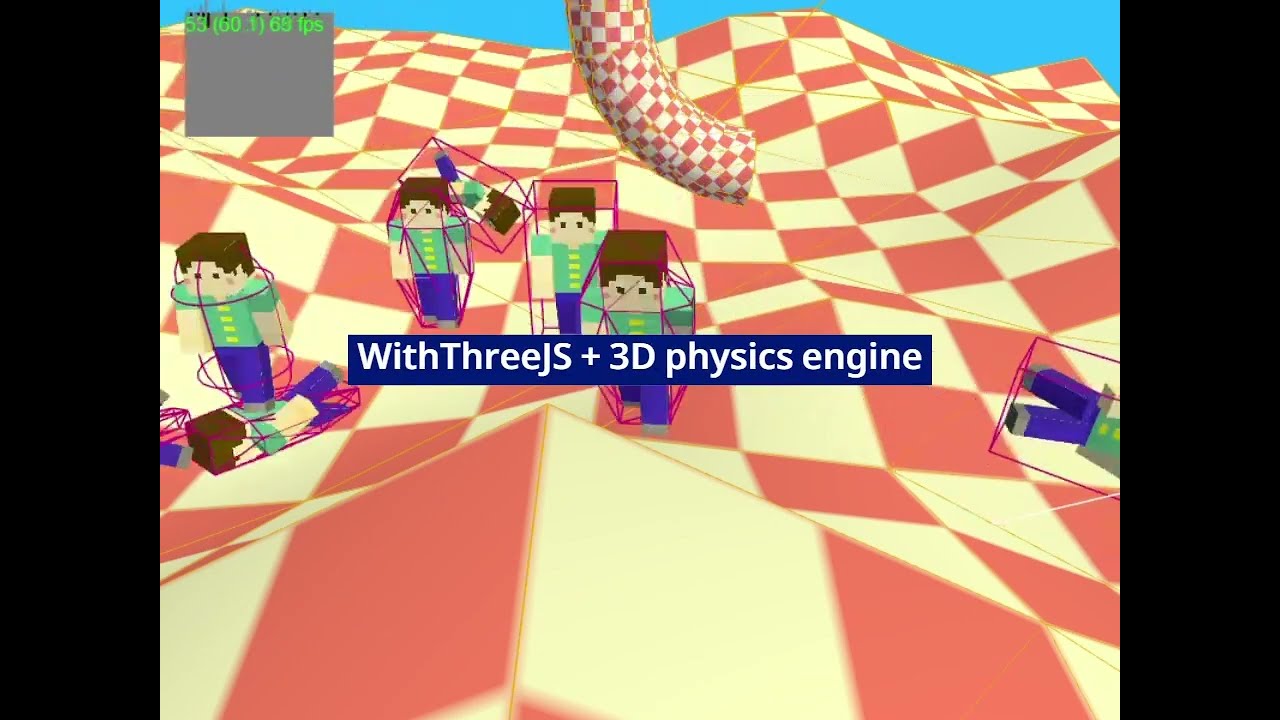 [WIP] 3D physics engine for WithThreeJS extension.